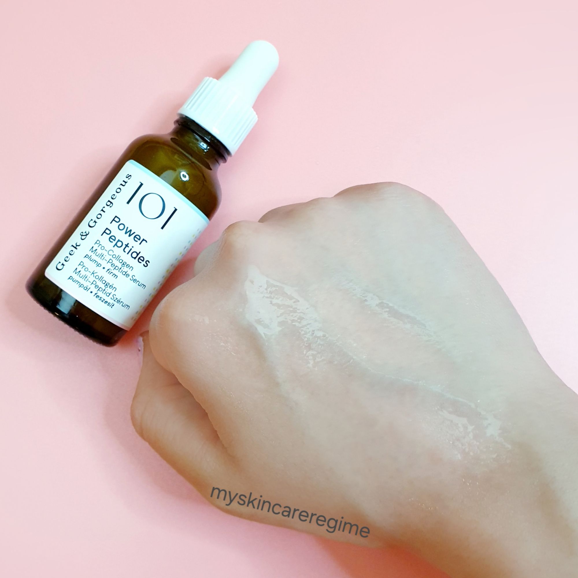 [Review]: Geek & Gorgeous 101 – Power Peptides Serum – My Skincare Regime